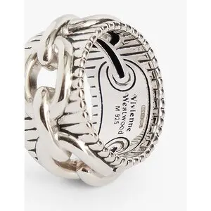 Vivienne Westwood Ciaran Chain-Link 925 Sterling Silver Ring Xxl